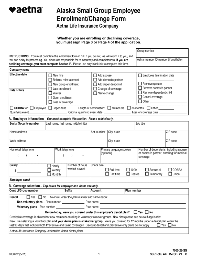 Fillable Online Employee Enrollment/change Form Fax Email Print - pdfFiller