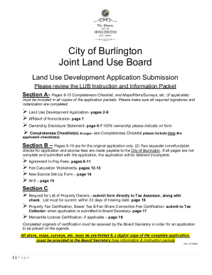 Fillable Online Land Use Development Application Fax Email Print - pdfFiller