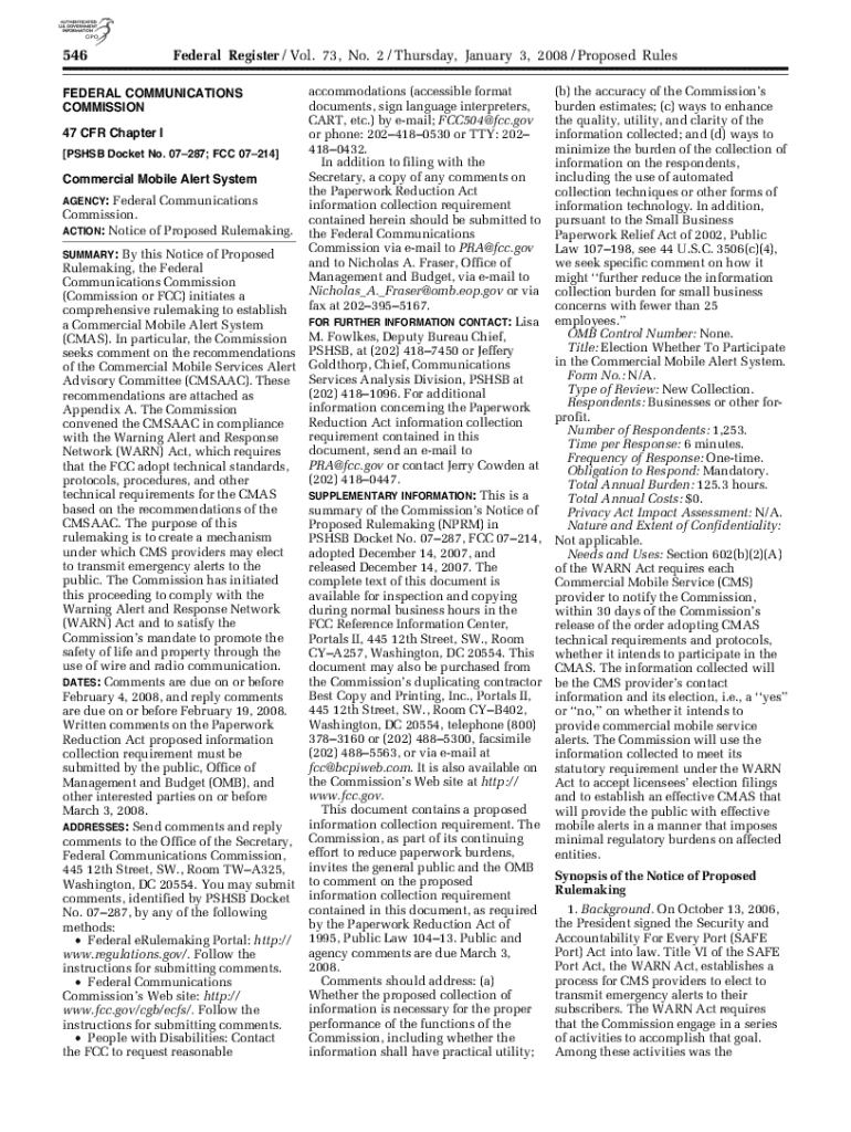 Fillable Online Notice of Proposed Rulemaking Fax Email Print - pdfFiller