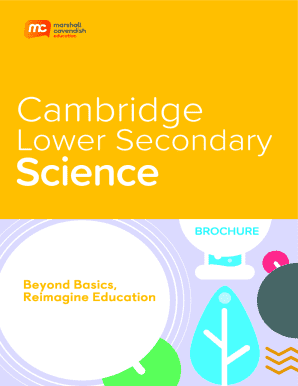 Fillable Online Mce Cambridge Lower Secondary Science Product Introduction Fax Email Print ...