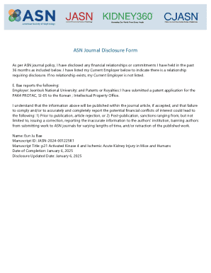 Fillable Online Asn Journal Disclosure Form Fax Email Print - pdfFiller