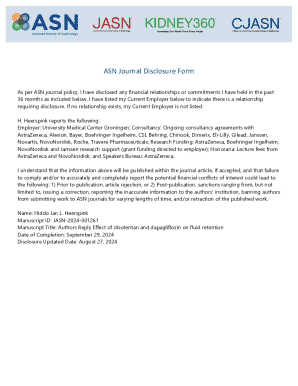 Fillable Online Asn Journal Disclosure Form Fax Email Print - pdfFiller