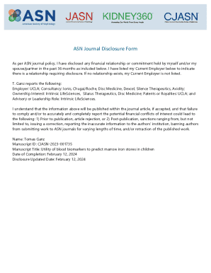 Fillable Online Asn Journal Disclosure Form Fax Email Print - pdfFiller