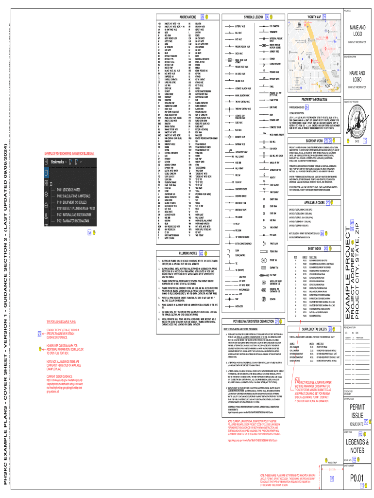 Fillable Online Public Health example plans: Cover Sheet (updated 9/6/24) Fax Email Print ...