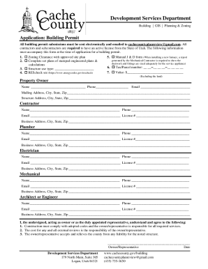 Fillable Online Building Permit Application Form Fax Email Print - pdfFiller