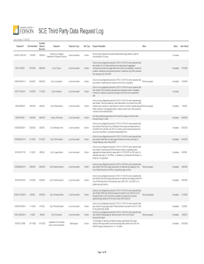 Fillable Online Sce Third Party Data Request Log Fax Email Print ...