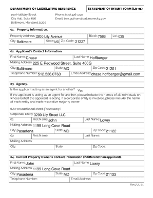 Fillable Online Statement of Intent Form Fax Email Print - pdfFiller