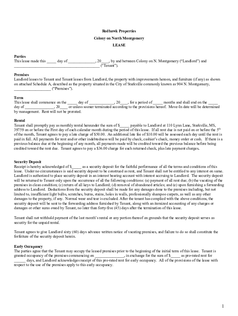 Fillable Online Residential Lease Agreement Fax Email Print - pdfFiller
