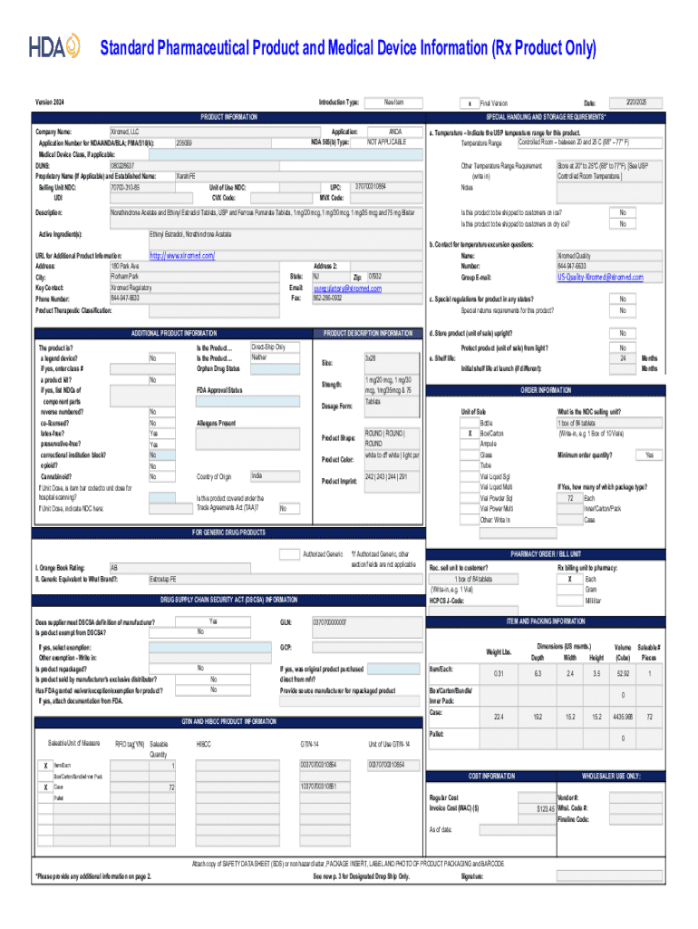 Fillable Online Standard Pharmaceutical Product and Medical Device ...