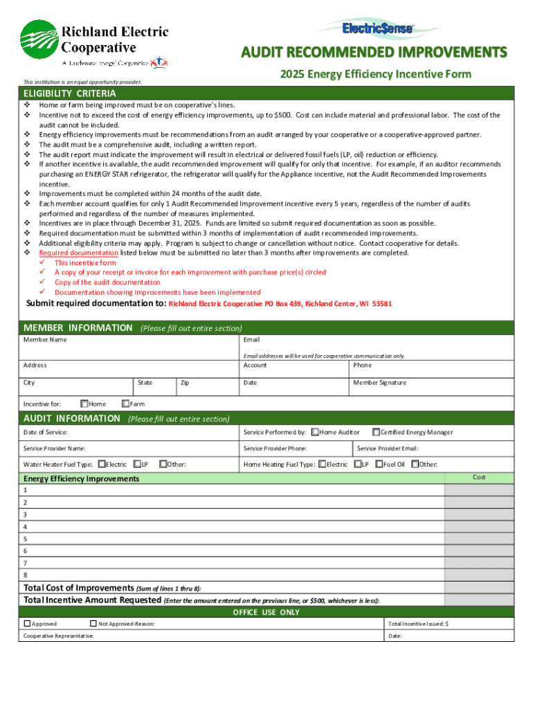 Fillable Online Energy Efficiency Incentive Application Fax Email Print ...