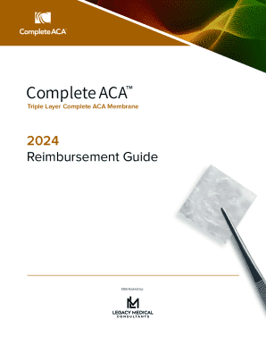 Fillable Online Complete Aca™ Reimbursement Guide Fax Email Print - pdfFiller