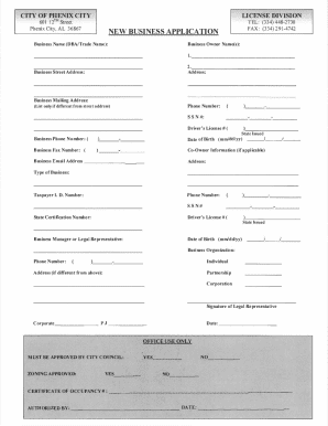 Fillable Online New Business Application Form Fax Email Print - pdfFiller