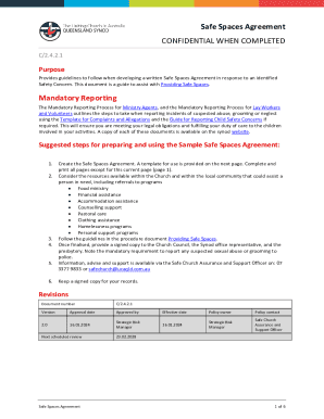 Fillable Online Safe Spaces Agreement Fax Email Print - pdfFiller