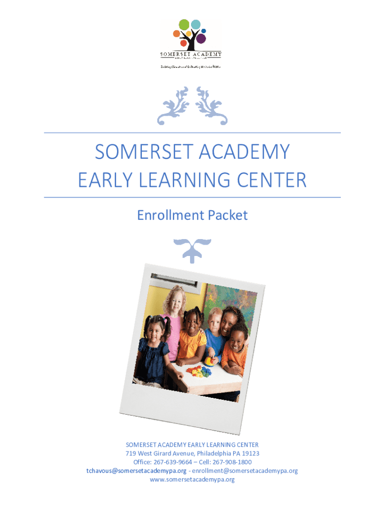 Fillable Online Enrollment Packet for Somerset Academy Early Learning ...