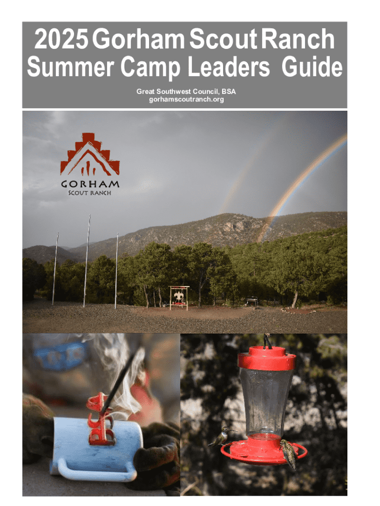 Fillable Online 2025 Gorham Scout Ranch Summer Camp Leaders Guide Fax ...