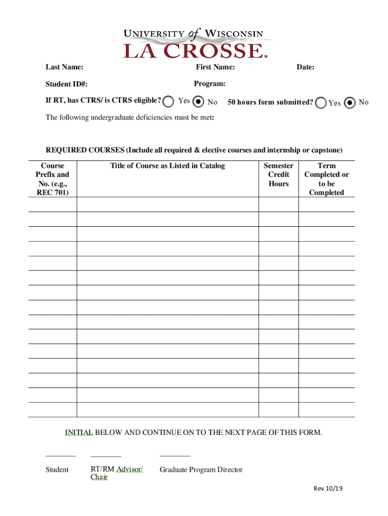 Fillable Online Instructions for Completing the Degree Completion Plan ...