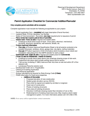 Fillable Online Commercial Addition/remodel Permit Application Checklist Fax Email Print - pdfFiller