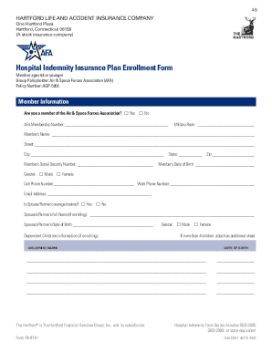 Fillable Online Afa Insurance Enrollment Form Fax Email Print - pdfFiller