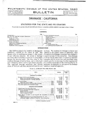 Fillable Online Drainage Statistics Bulletin Fax Email Print - pdfFiller