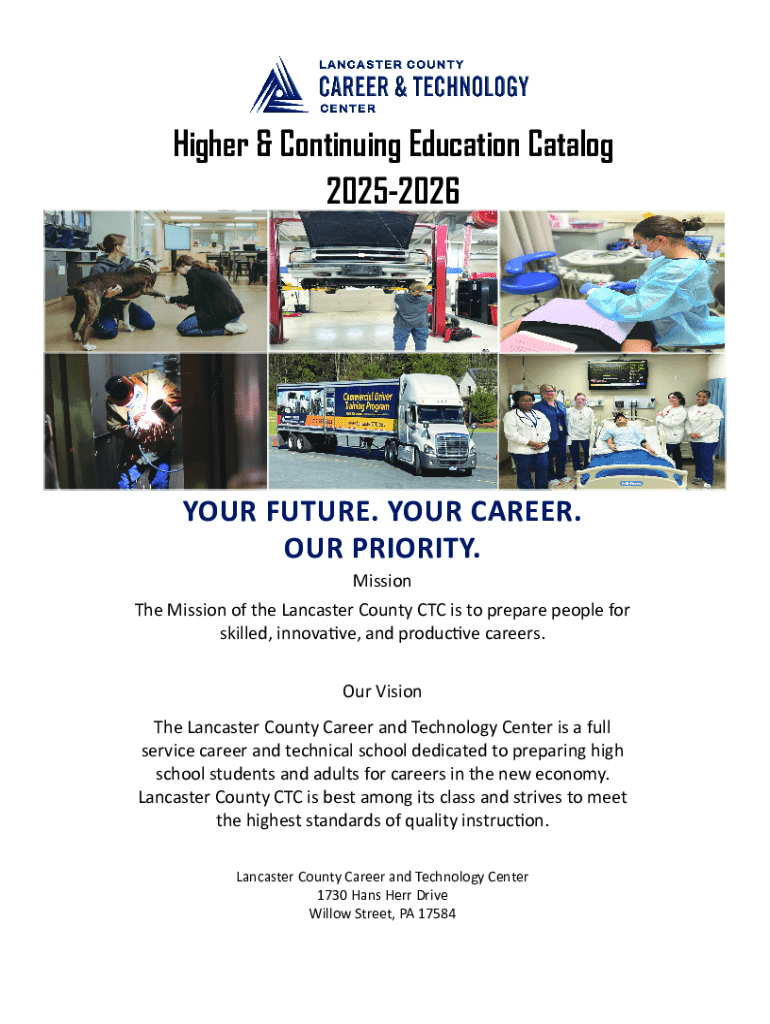 Fillable Online Higher & Continuing Education Catalog Fax Email Print - pdfFiller