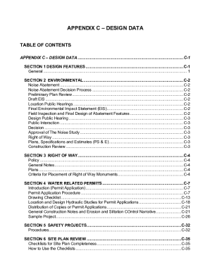 Fillable Online Appendix C – Design Data Fax Email Print - pdfFiller