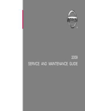 Fillable Online Nissan Service and Maintenance Guide Fax Email Print ...