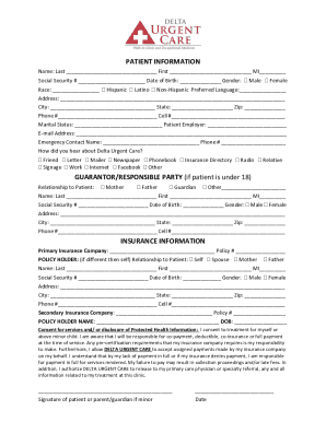 Fillable Online Patient Information Fax Email Print - pdfFiller