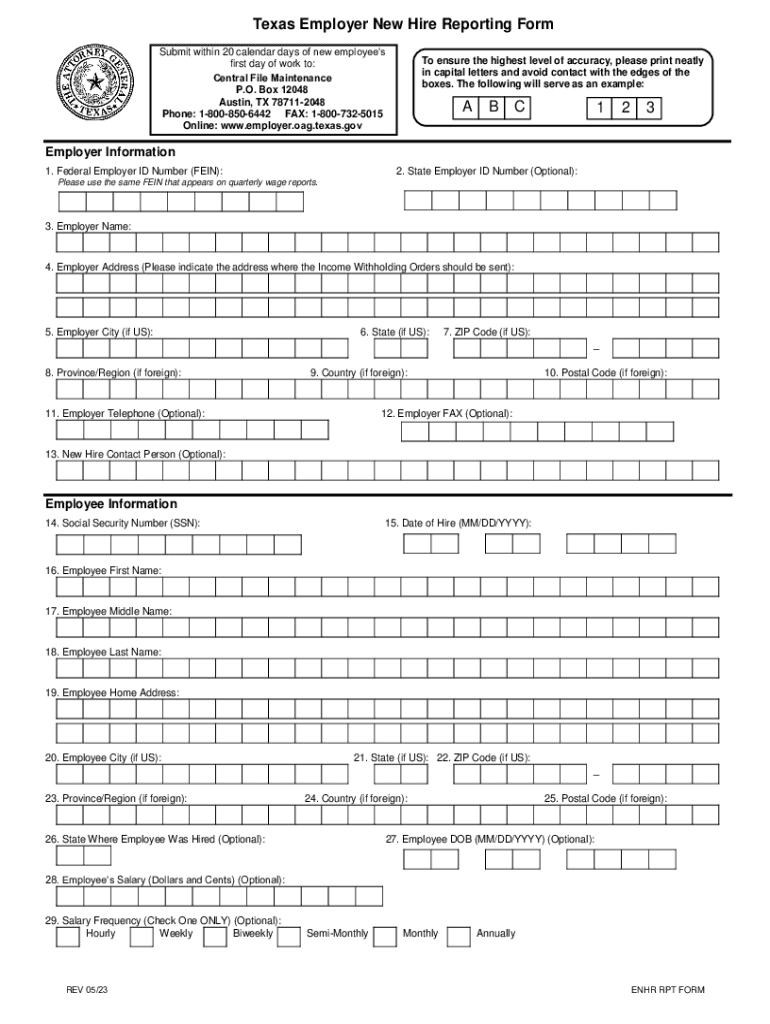 Fillable Online Employer New Hire Reporting Fax Email Print - pdfFiller