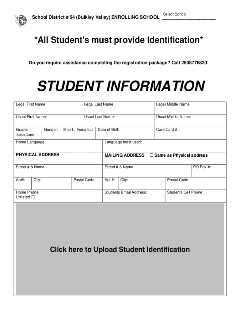 Fillable Online Student Registration Form Fax Email Print - pdfFiller