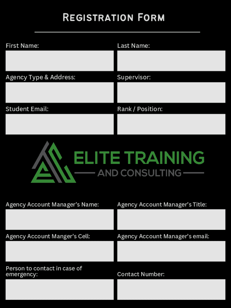 Fillable Online Agency Registration Form Fax Email Print - pdfFiller