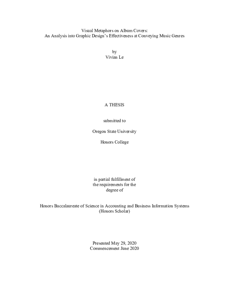 Fillable Online Visual Metaphors on Album Covers Fax Email Print ...
