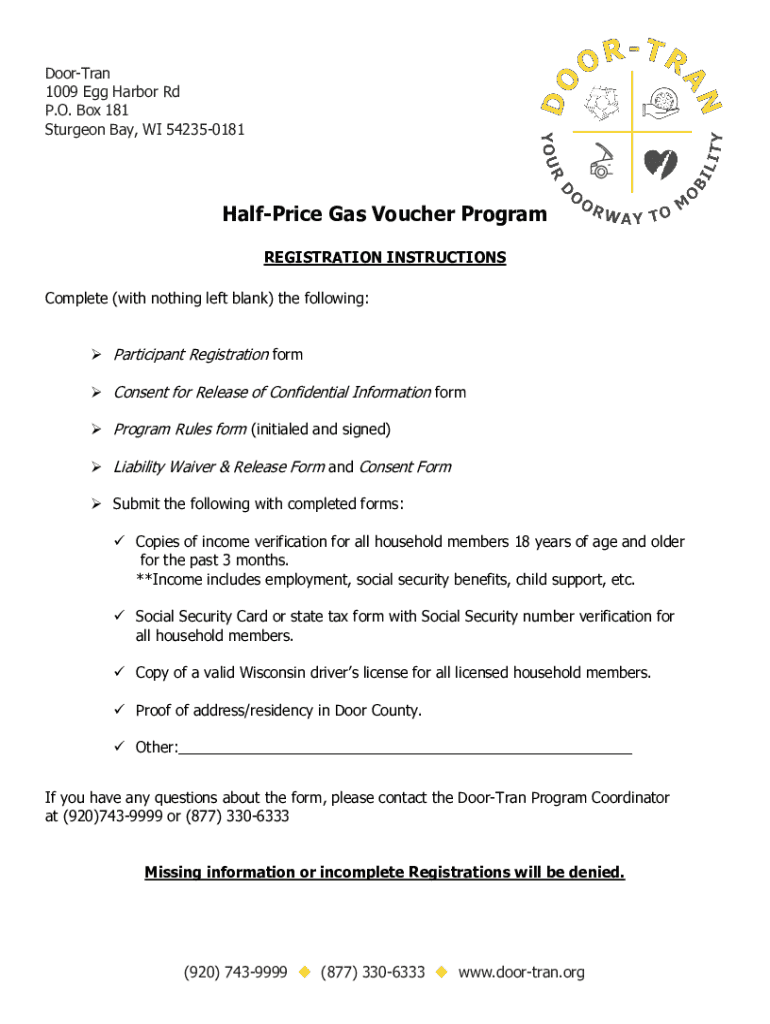 Fillable Online Half-price Gas Voucher Program Application Fax Email ...