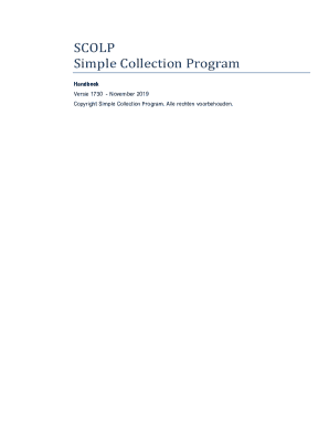 Fillable Online Simple Collection Program Handboek Fax Email Print ...