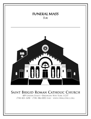 Fillable Online Funeral Mass Guide Fax Email Print - pdfFiller