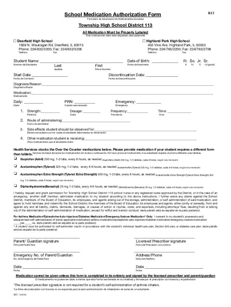 Rellenable en línea Formulario De Autorización De Medicamentos Escolares Fax Email Imprimir ...