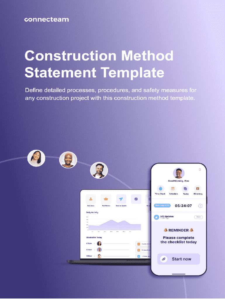 Fillable Online Construction Method Statement Template Fax Email Print ...