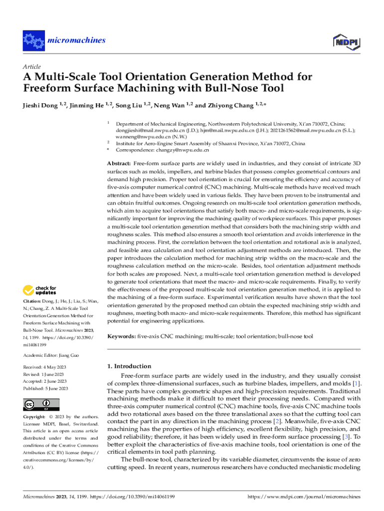 Fillable Online a Multi-scale Tool Orientation Generation Method for ...