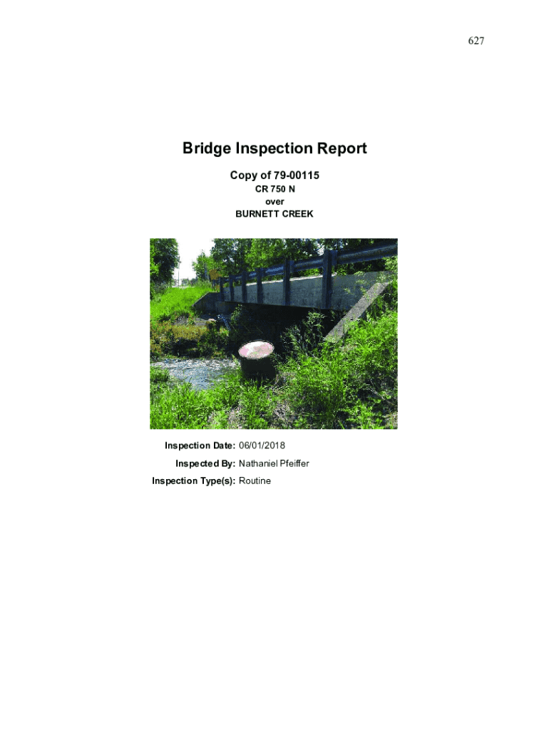 Fillable Online Bridge Inspection Report Fax Email Print - pdfFiller