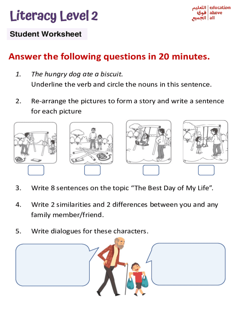 Fillable Online Literacy Level 2 Fax Email Print - pdfFiller