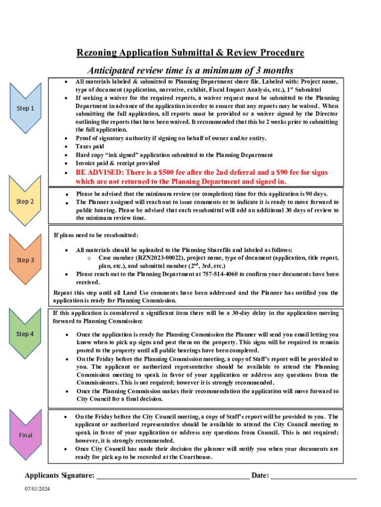 Fillable Online Application for Rezoning/conditional Rezoning Fax Email Print - pdfFiller