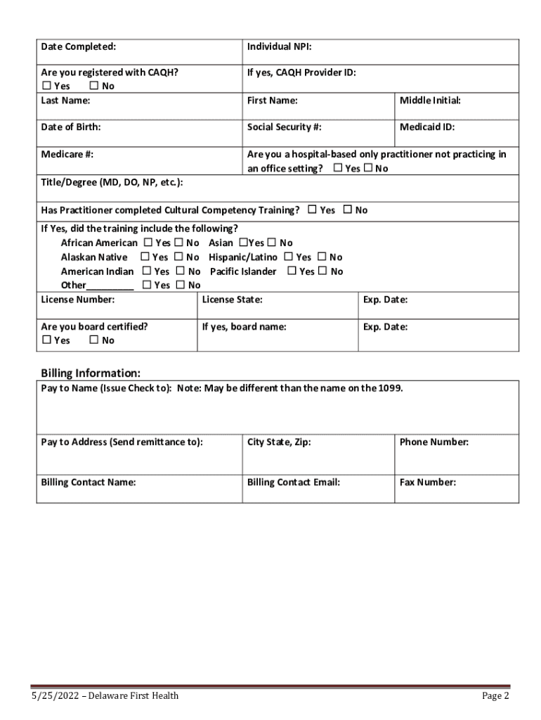 Fillable Online Practitioner Data Form Fax Email Print - pdfFiller
