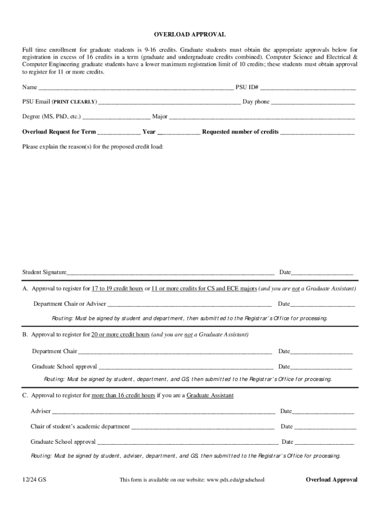 Fillable Online Overload Approval Fax Email Print - pdfFiller