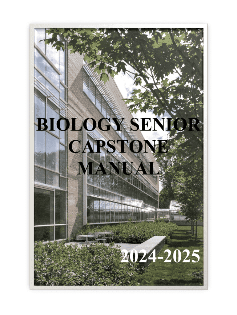 Fillable Online Biology Senior Capstone Manual 2024-2025 Fax Email Print - pdfFiller