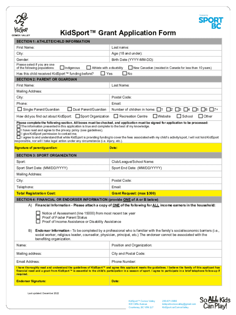 Fillable Online Grant Application Guidelines Fax Email Print - pdfFiller