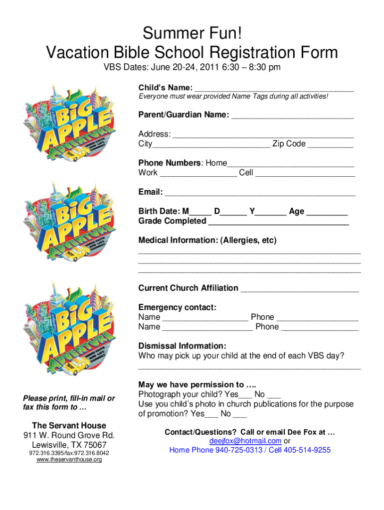 Fillable Online Summer Fun! Fax Email Print - pdfFiller