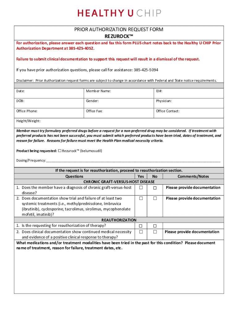 Fillable Online Rezurock™ Fax Email Print - pdfFiller