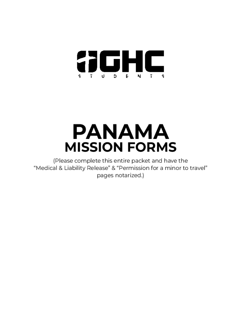 Fillable Online Panama Mission Forms Fax Email Print - pdfFiller