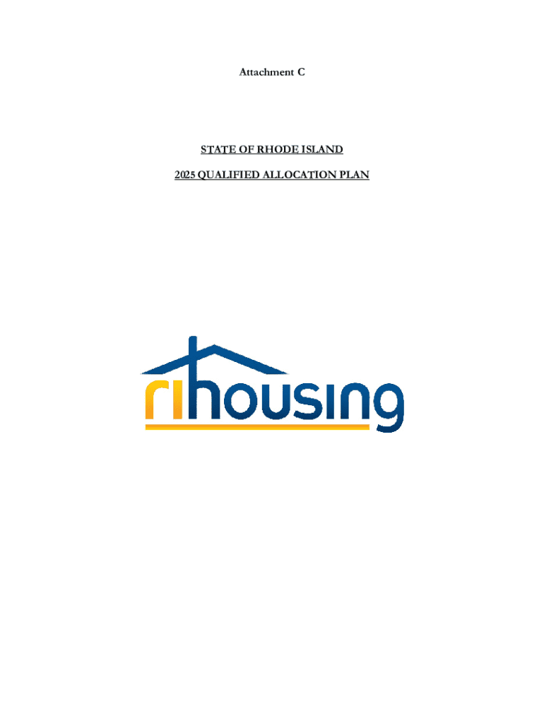 Fillable Online State of Rhode Island 2025 Qualified Allocation Plan ...