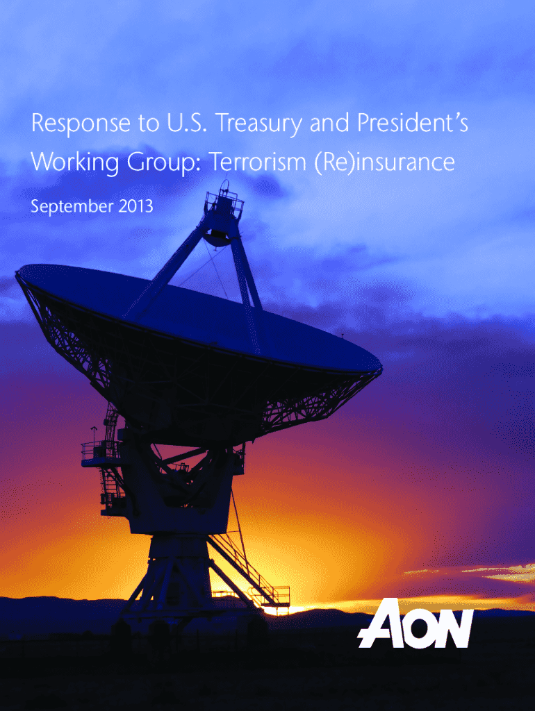 Fillable Online Response to U.s. Treasury and President’s Working Group ...