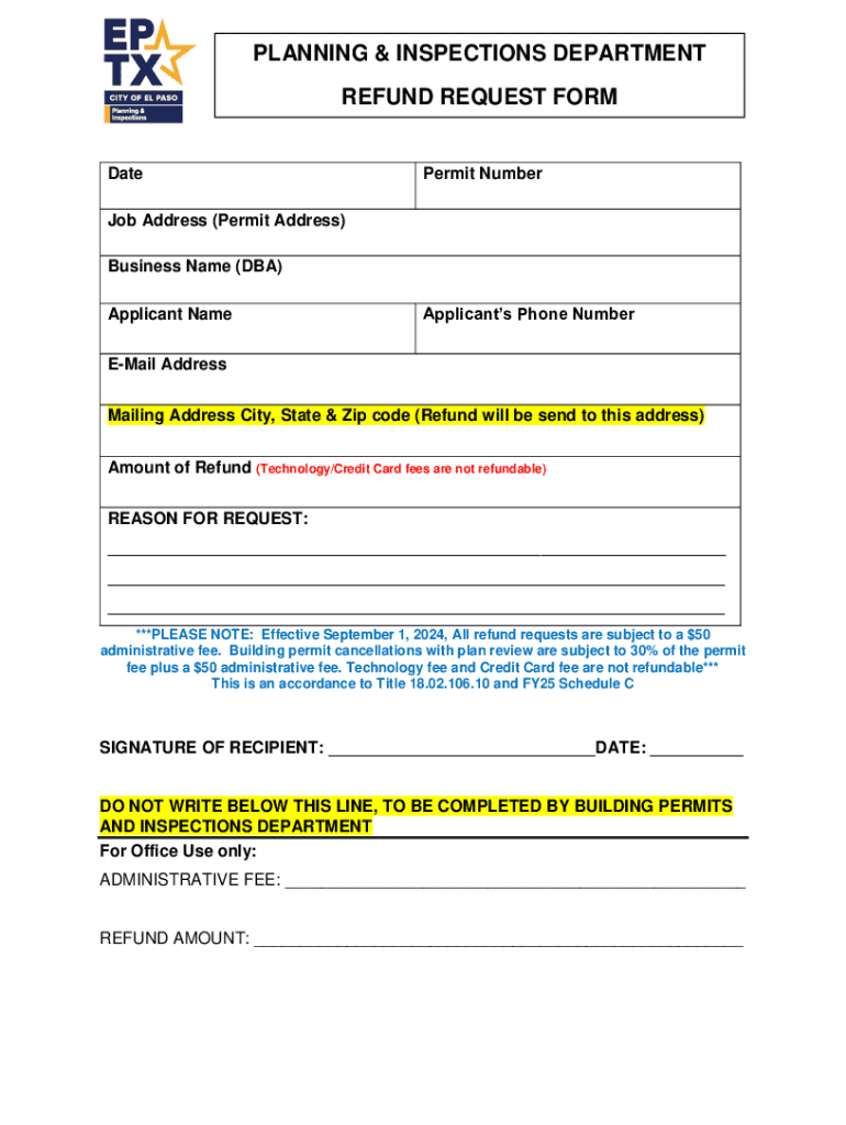 Fillable Online Refund Request Form Fax Email Print - pdfFiller